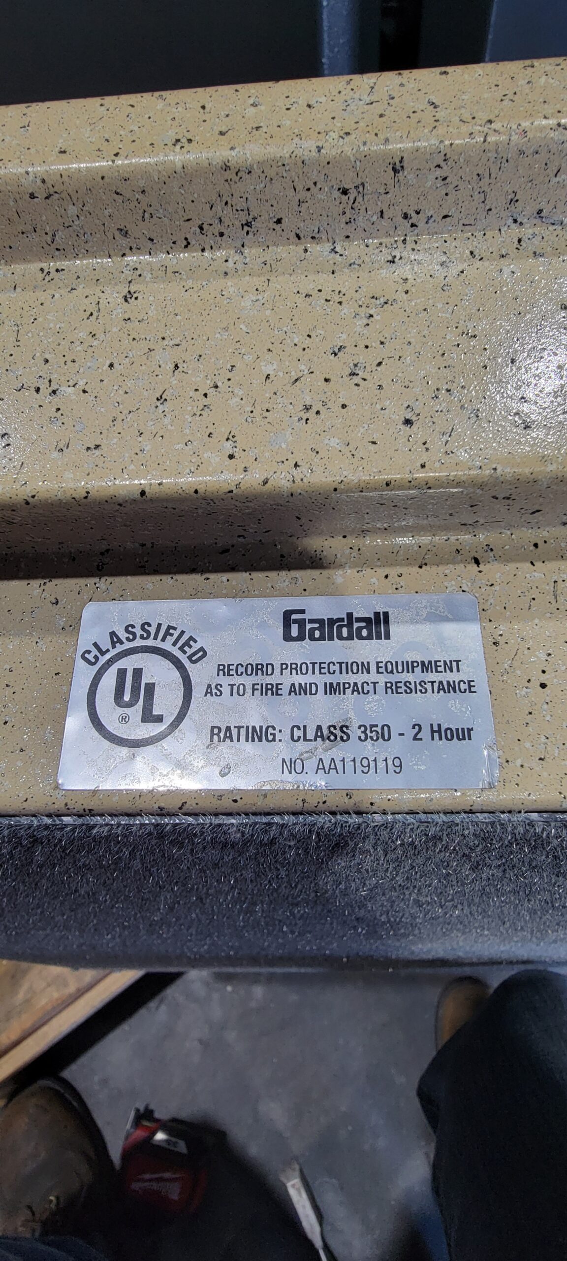 Gardall Fire/Burglary Safe