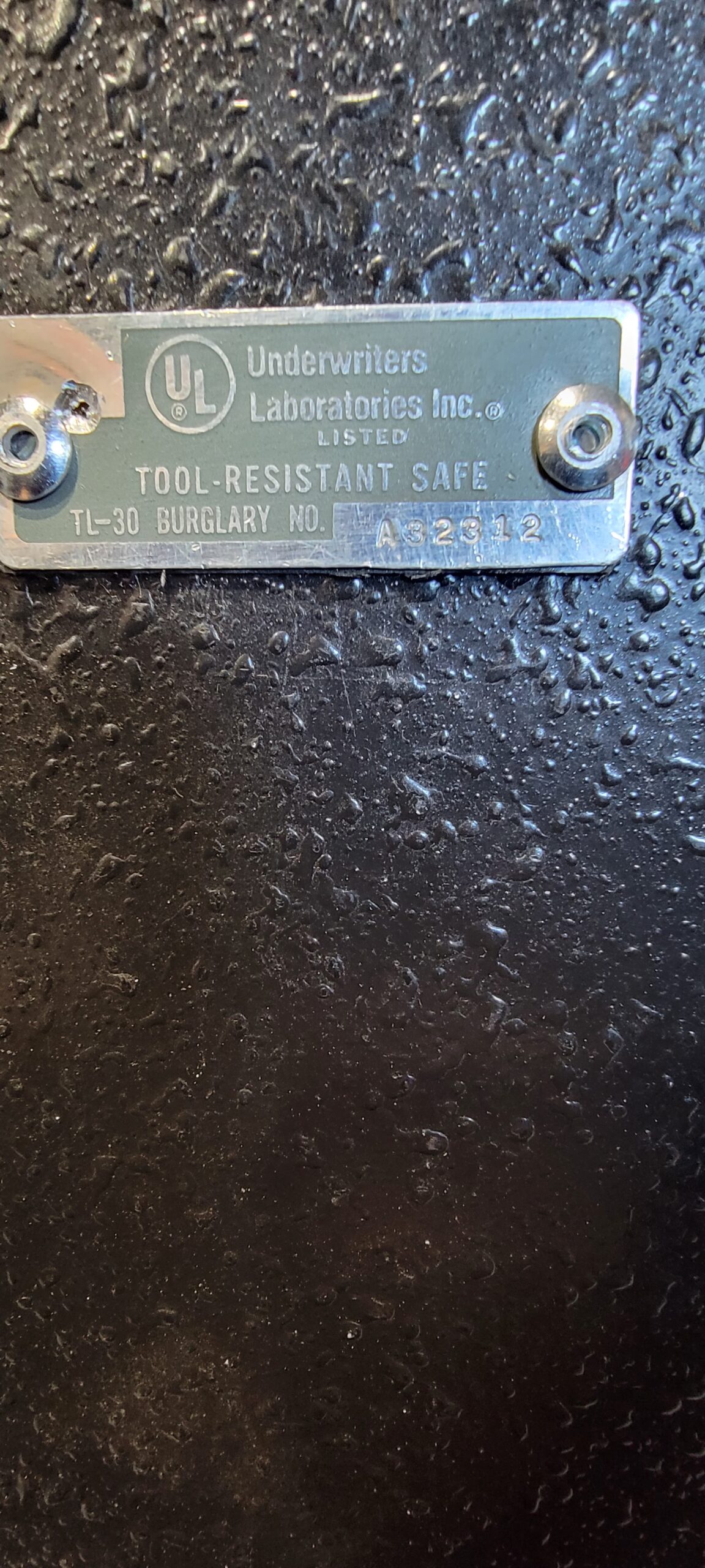 Hamilton Composite TL-30 Safe
