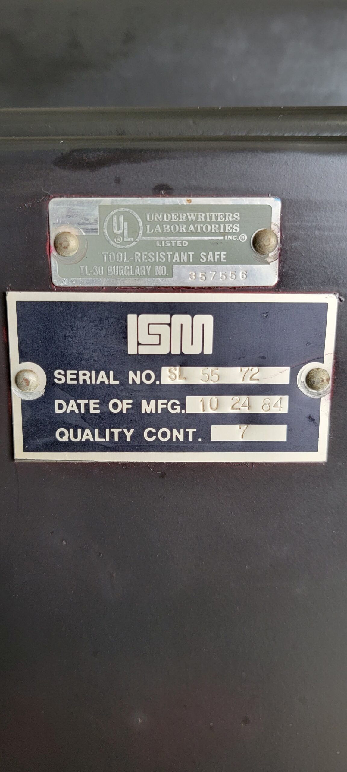 ISM Cash Vault TL-30 Safe