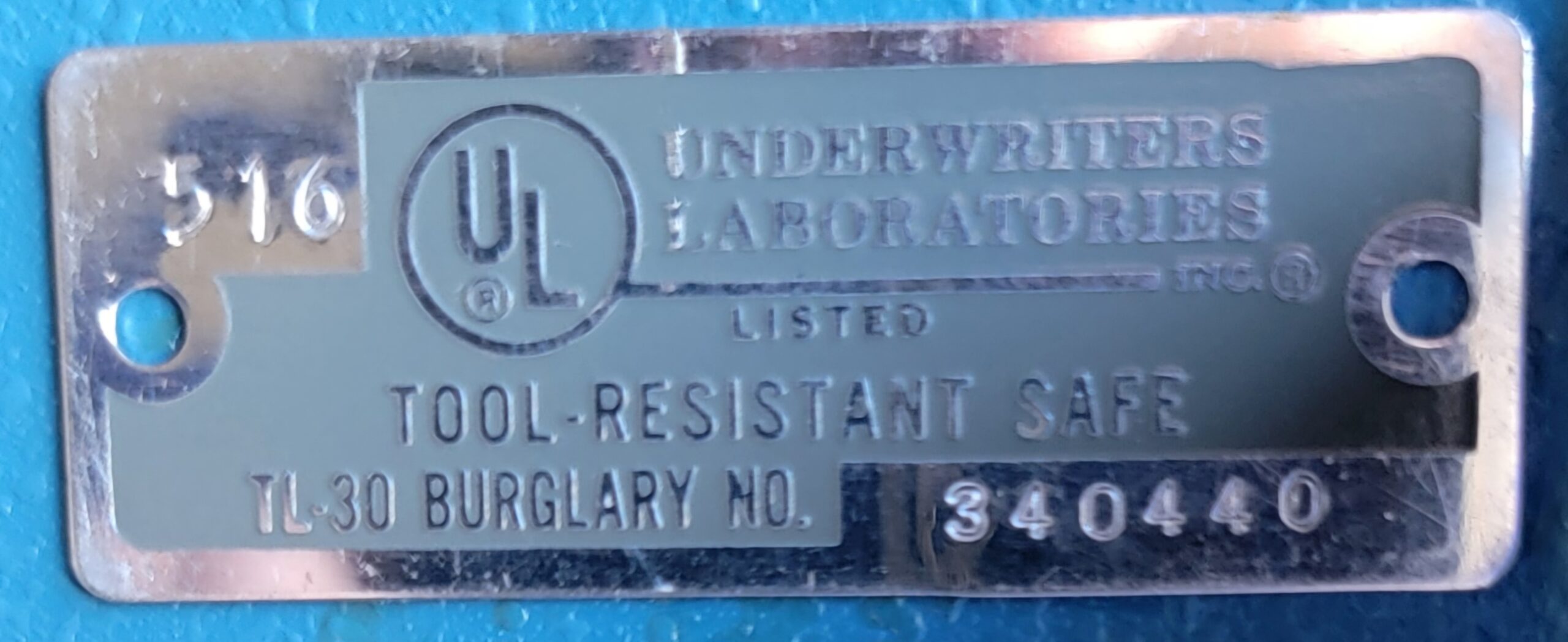 Adesco Plate Body TL-30 Safe