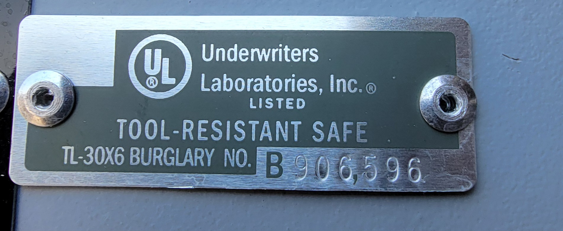 Original TL-30X6 Safe