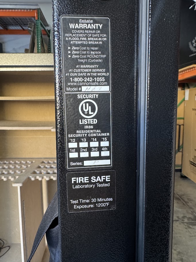 Cannon Armory 80 Gun Safe