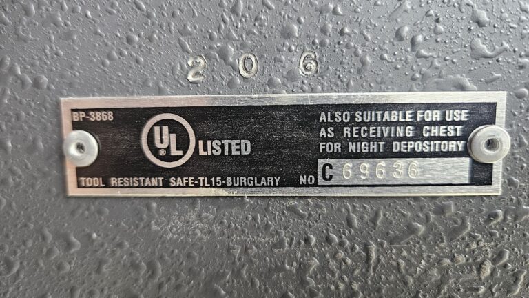Hamilton Plate Body TL-15 Safe - 20 Inner Lockers